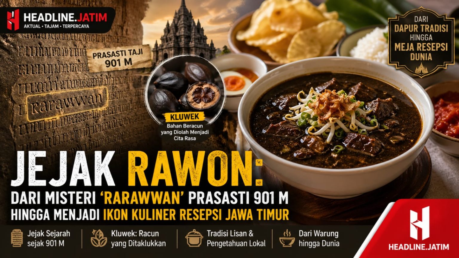 Menelusuri Sejarah Rawon, Dari Prasasti Taji 901 M hingga Jadi Sup ...