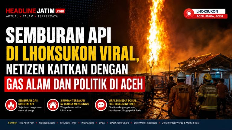 Semburan Api di Lhoksukon Viral, Netizen Kaitkan dengan Gas Alam dan ...